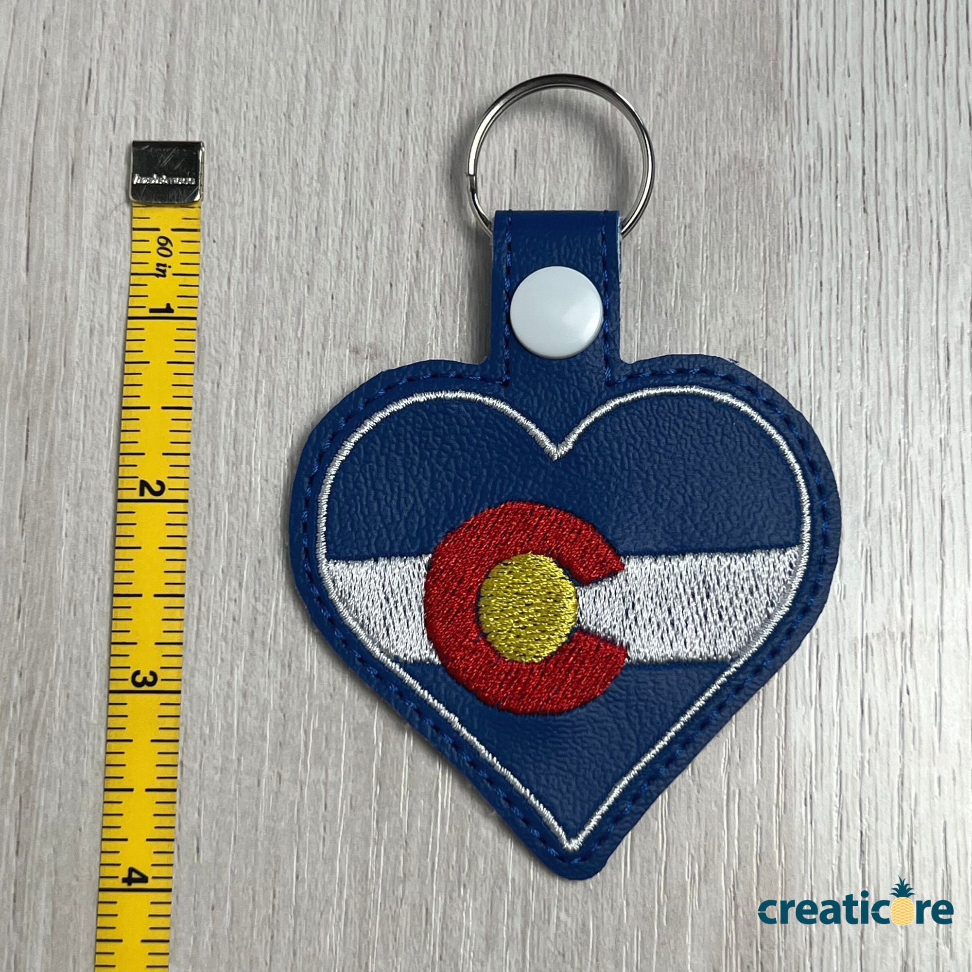 Colorado Keychain, State Flag, Colorado Heart, Colorado Souvenir, New ...
