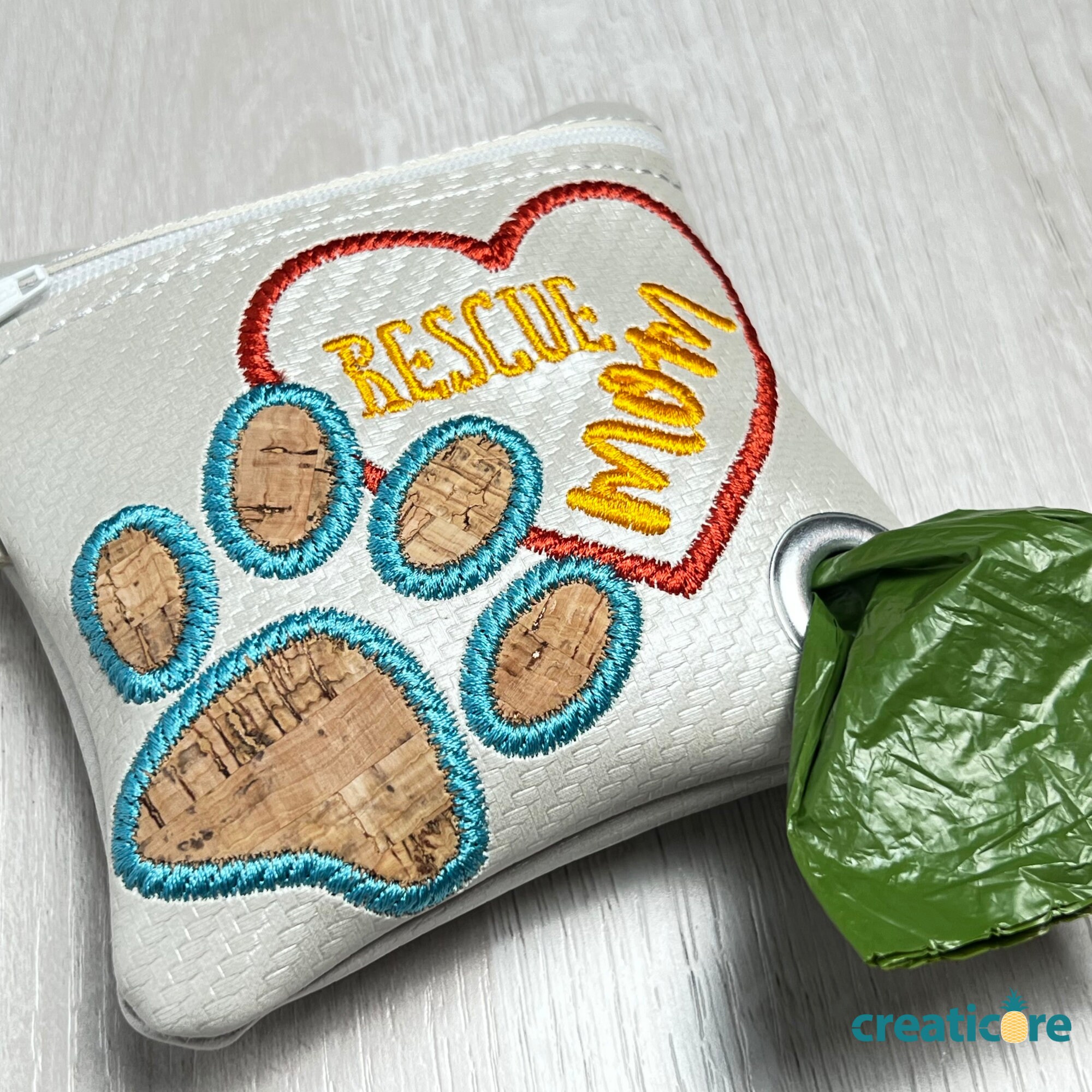 Paw Print Poop Bag Dispenser Rescue Dog Mom Gift Dog Poo Bag - Etsy