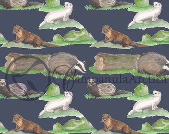 Badger Art Fabric - Etsy