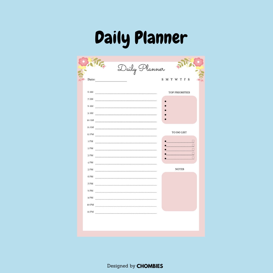 Planner Template printable - Etsy