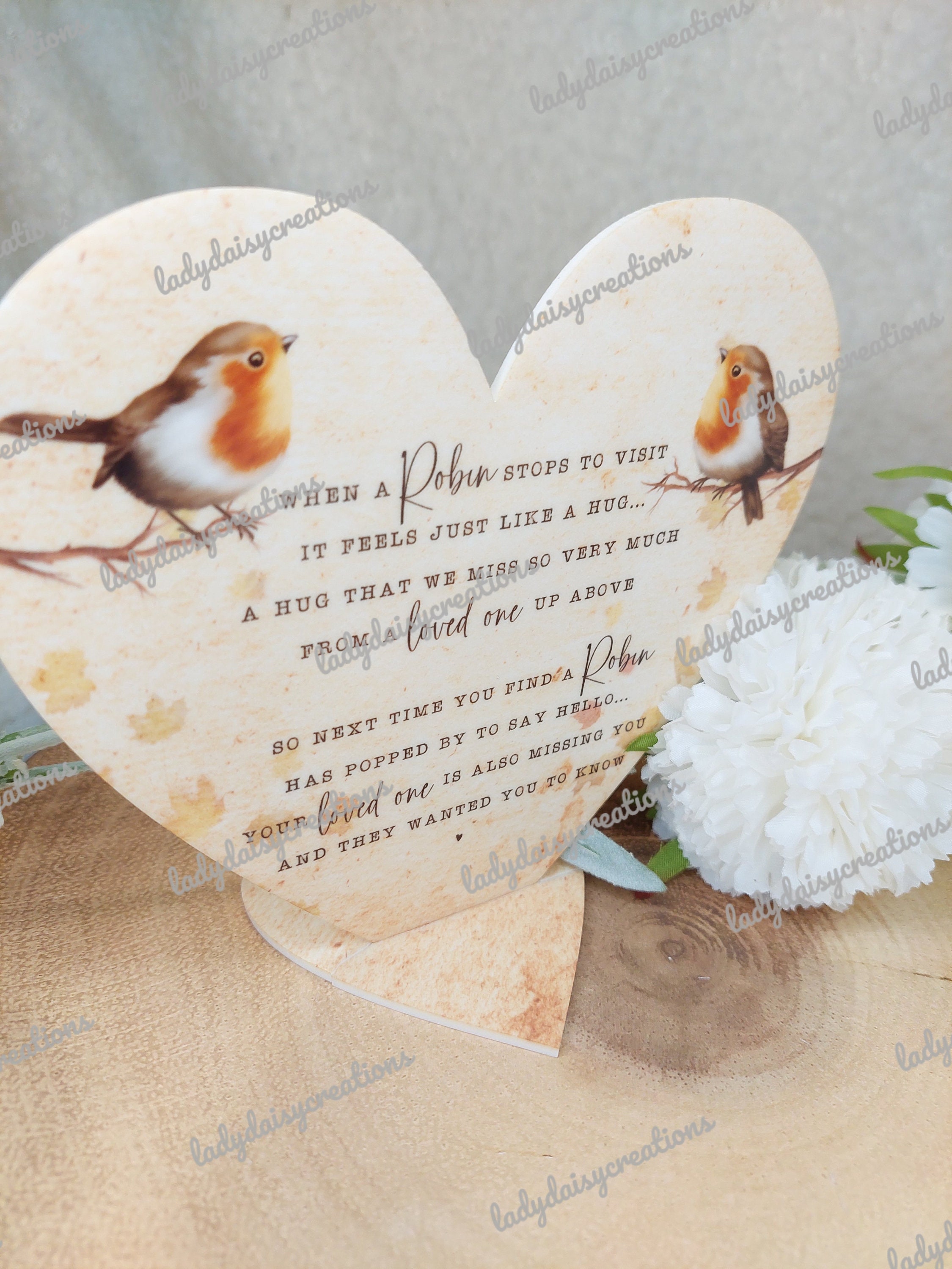 Robin Hug, Robin Gifts, Robin Hug Acrylic, Robin Poem, When Robins ...