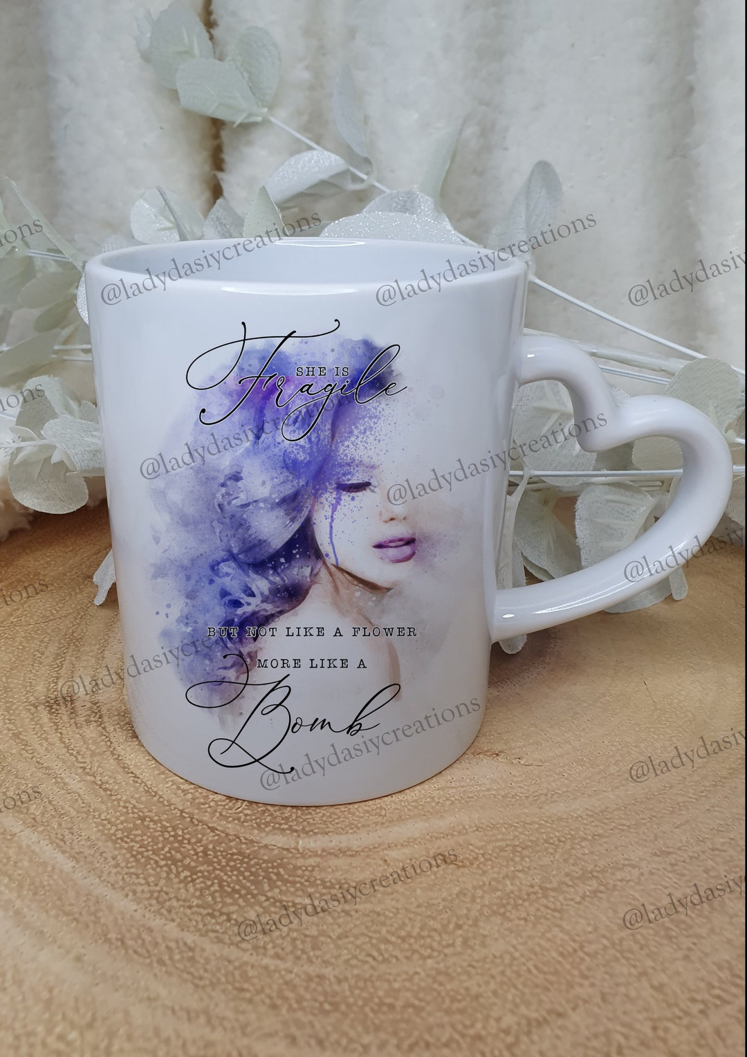 She is Fragile Mug - Etsy Österreich