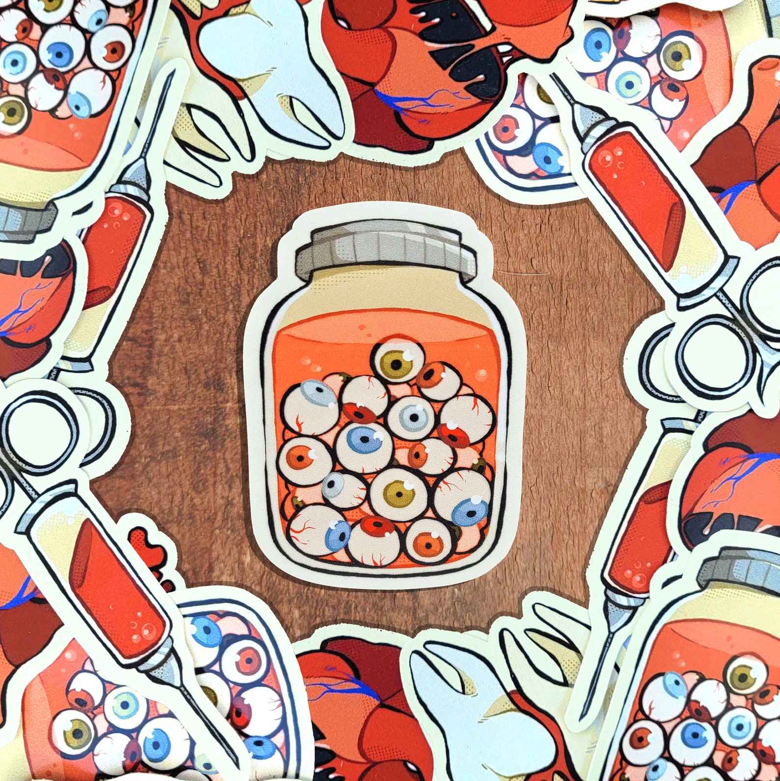 Mad Scientist Sticker Series - Creepy Waterproof Vinyl Stickers - Etsy