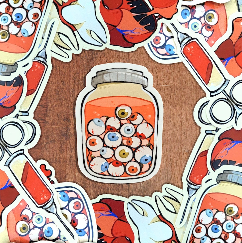 Mad Scientist Sticker Series - Creepy Waterproof Vinyl Stickers - Etsy