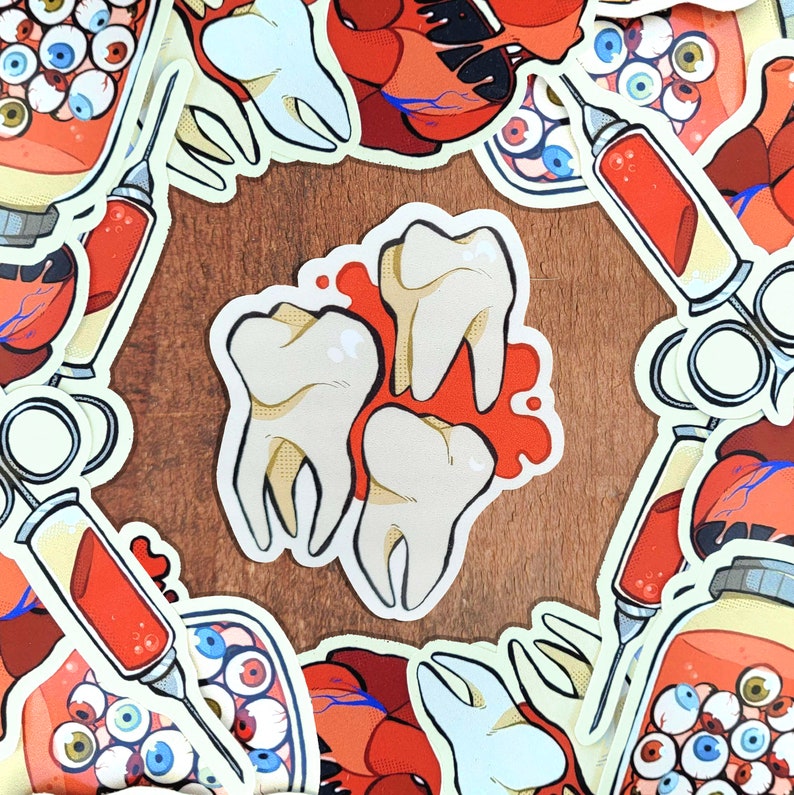 Mad Scientist Sticker Series Creepy Waterproof Vinyl - Etsy