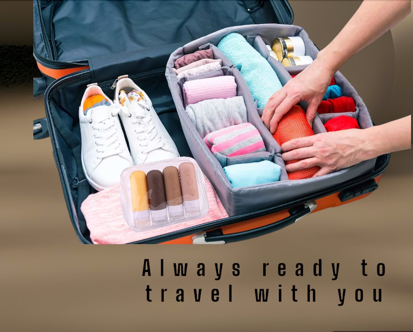 Silicone Travel Bottles, 4 Pack Travel Containers, Refillable Squeeze ...