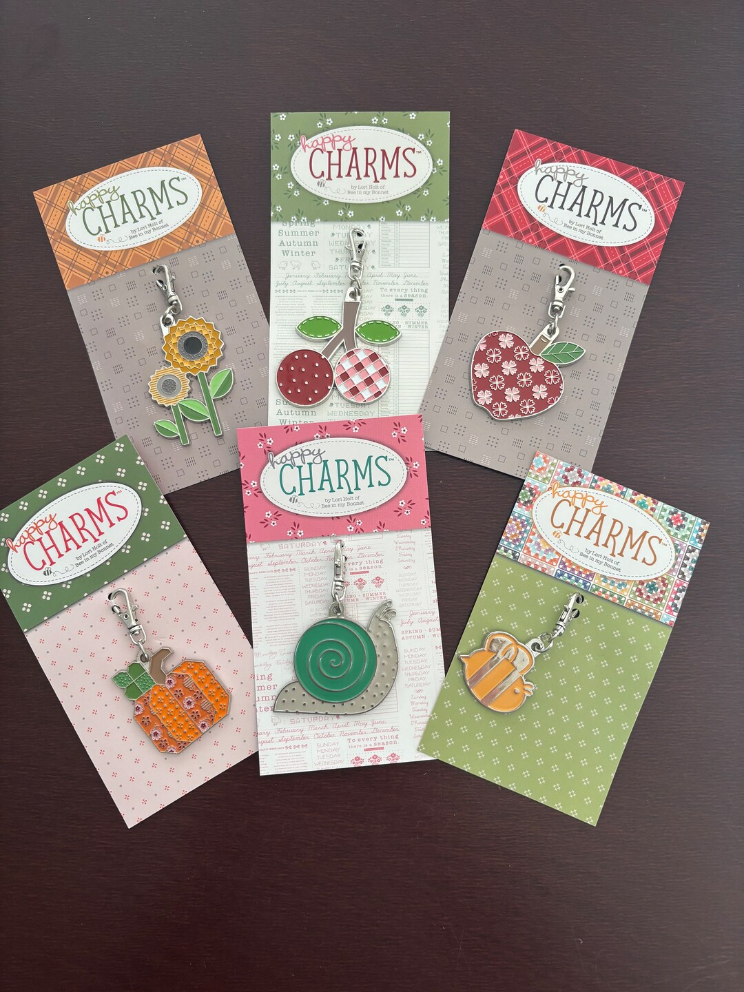 Lori Holt Enamel Happy Charms - Etsy