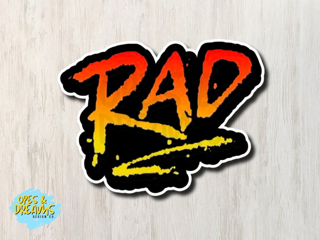 RAD! BMX Movie Logo - Waterproof, Uv-resistant Vinyl BMX Sticker - Etsy