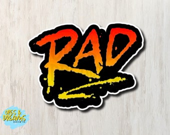 RAD Movie Logo Vinyl Sticker - Etsy