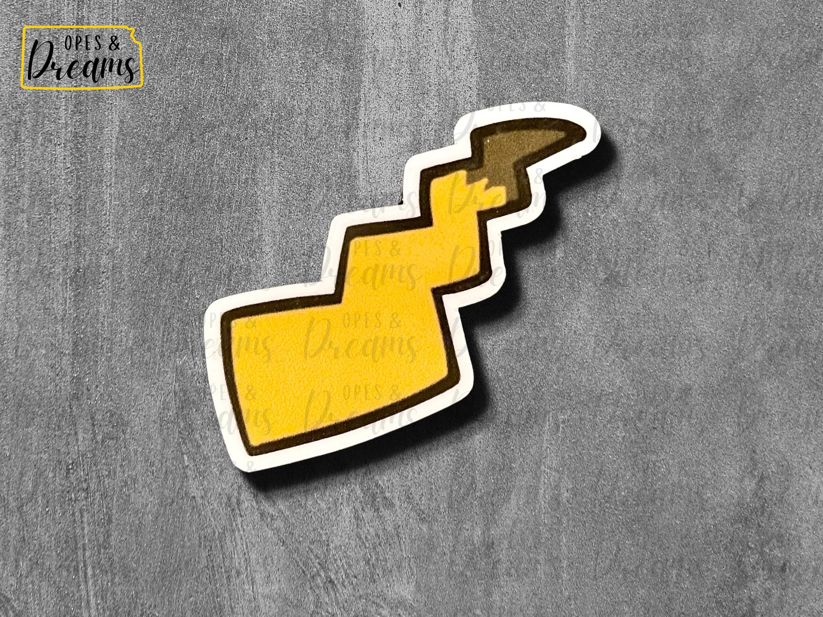 Pikachu Tail Pokémon Sticker Waterproof Laminated Vinyl - Etsy
