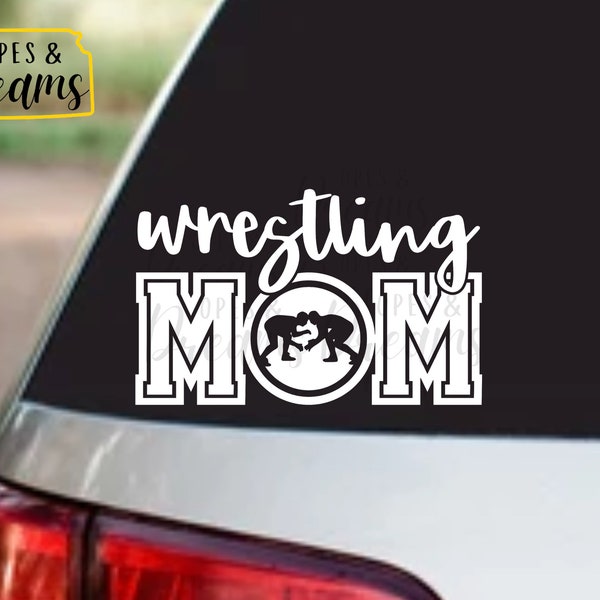 Wrestling Window Decal - Etsy