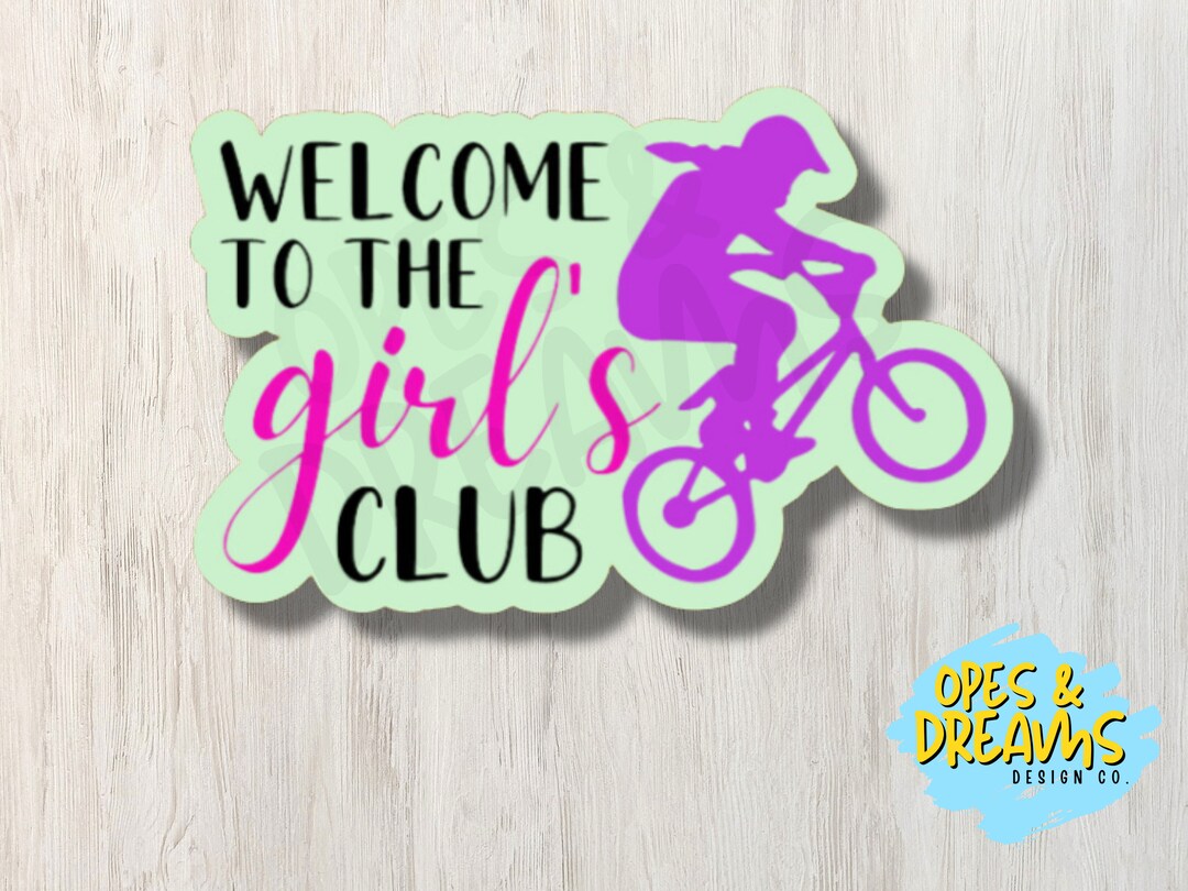 Welcome to the Girl's Club - Waterproof, Laminated Vinyl Stickers - Etsy
