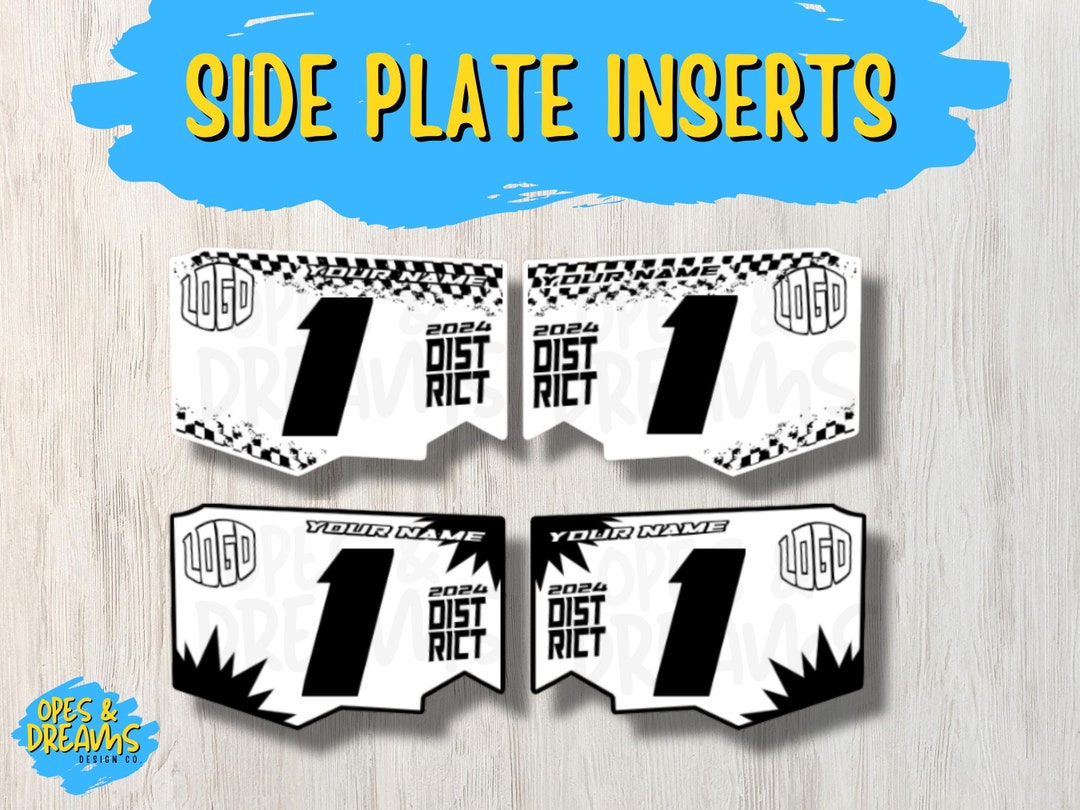 Customizable BMX Side Plate Decals: District, State, Gold Cup - Etsy