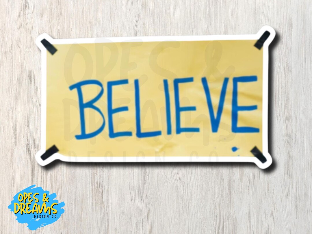 Ted Lasso Believe Locker Room Sign - Waterproof, Uv-resistant Pop ...