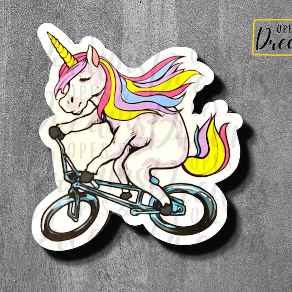 Unicorn Vinyl Sticker - Etsy