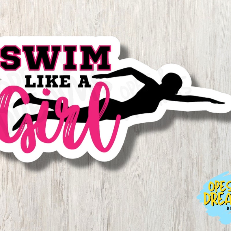 Swimmer Decal - Etsy