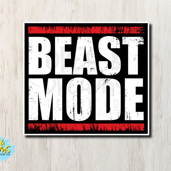 Beast Mode Decal - Etsy