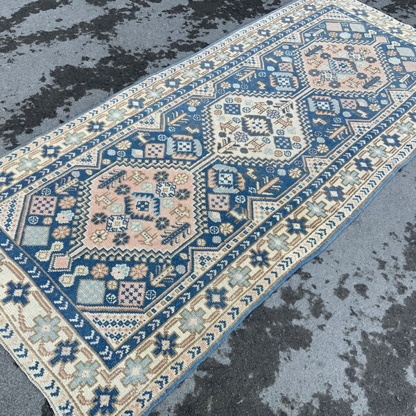 Turkish Rug Navy - Etsy