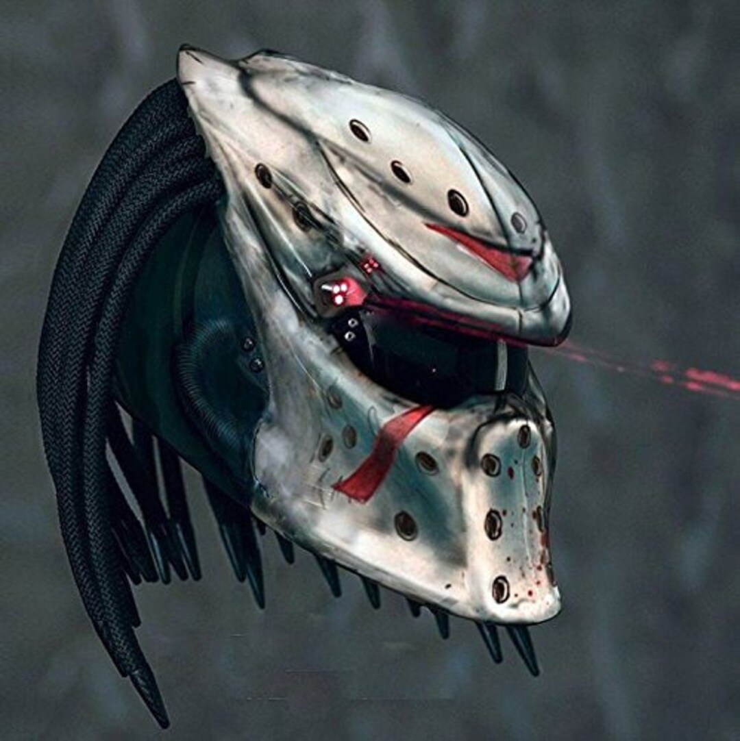 Custom Predator Motorcycle Helmet Had-painted Jason Mask Style dot ...