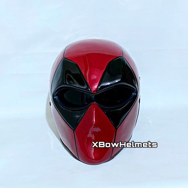 Deadpool Style Custom Motorcycle Helmet - Etsy