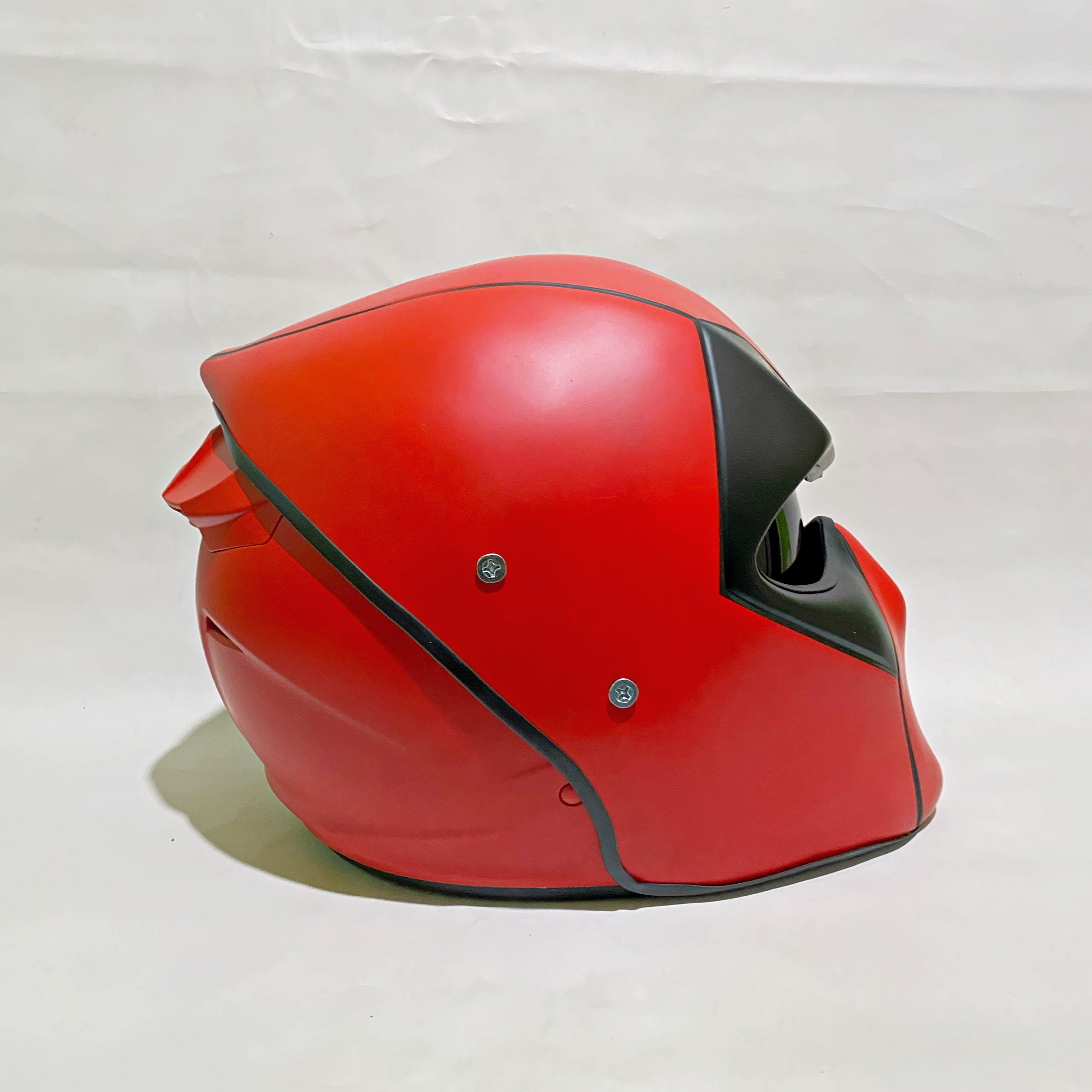 Custom Deadpool Motorcycle Helmet Red Style dot & Ece | Etsy