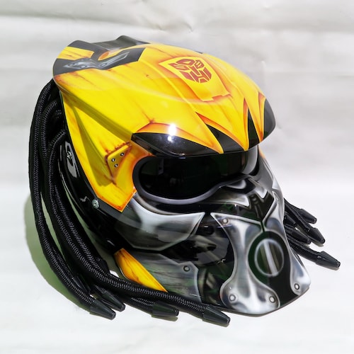 Green Color Predator Motorcycle Helmet Custom DOT & ECE - Etsy