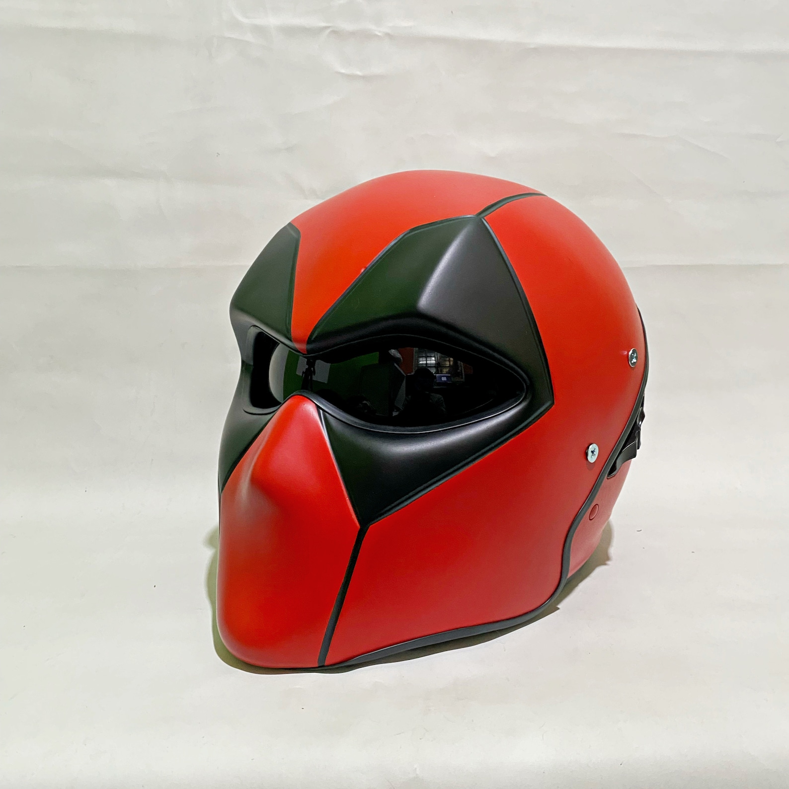 Custom Deadpool Motorcycle Helmet Red Style dot & Ece - Etsy