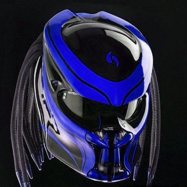 Blue Predator Helmet - Etsy