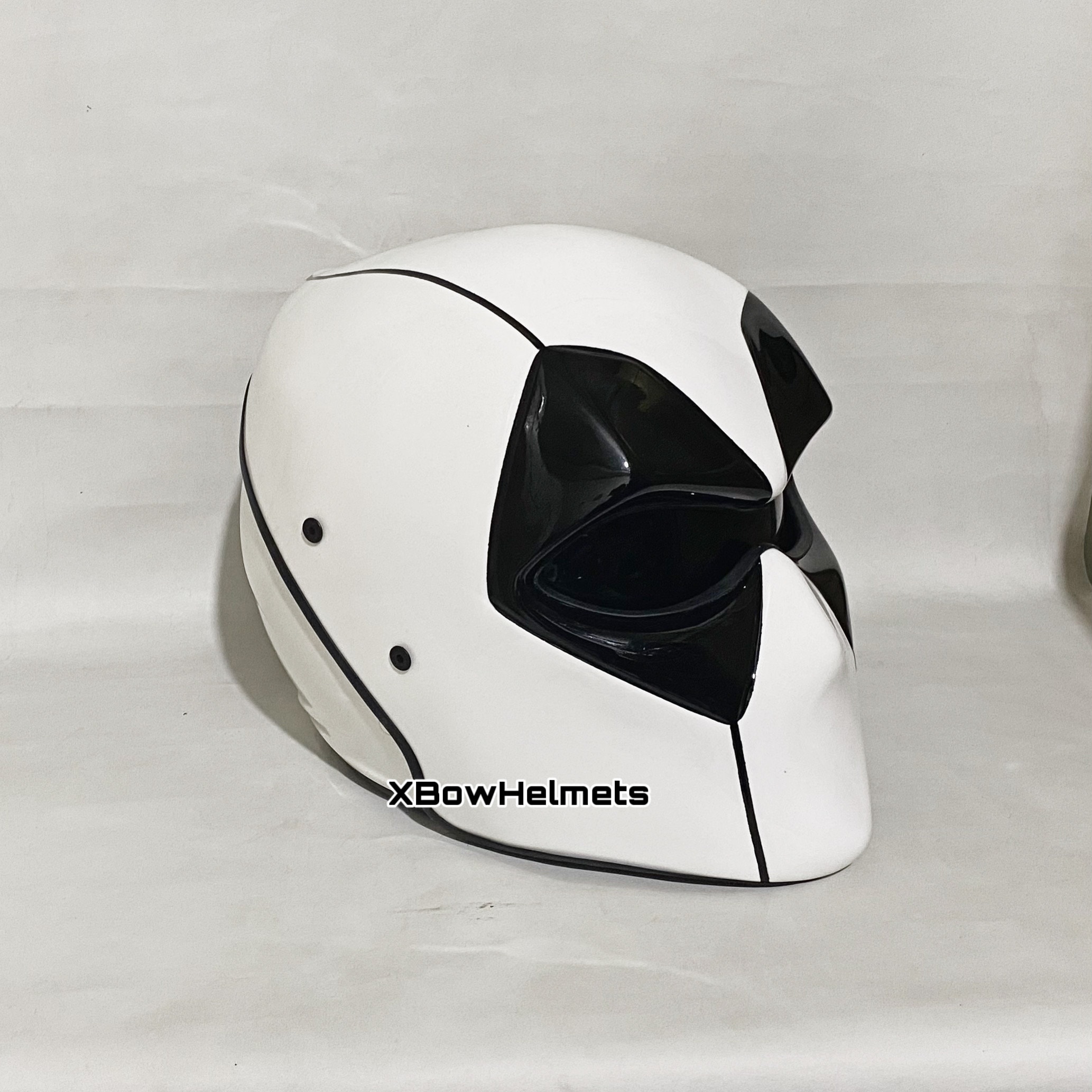 New Arrival Deadpool Motorcycle Helmet White and Black Style - Etsy