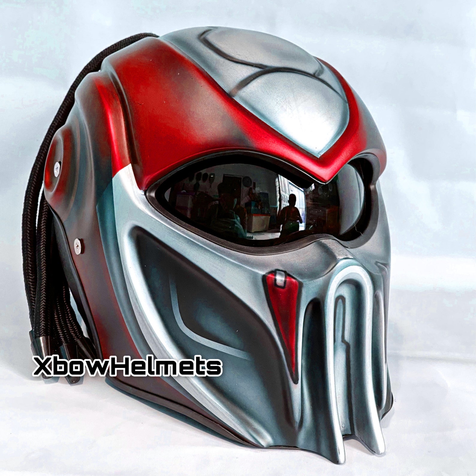 New Arrival Cyborg Ninja Mortal Kombat Motorcycle Helmet Red - Etsy