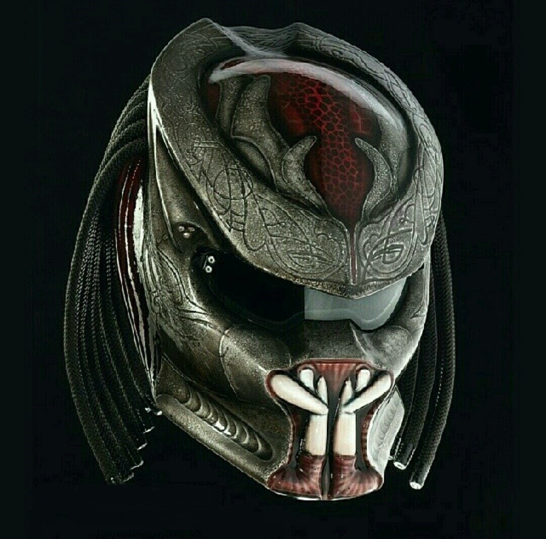 Custom Predator Motorcycle Helmet Rawa Style (dot & Ece Approved) - Etsy