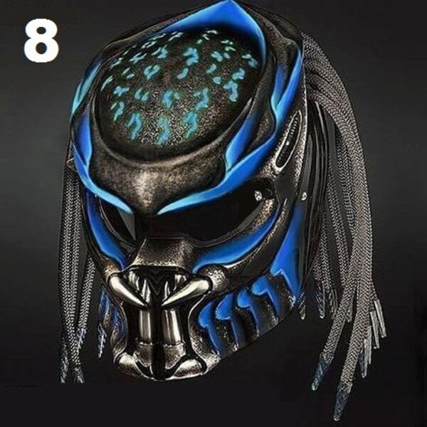 Blue Predator Helmet - Etsy