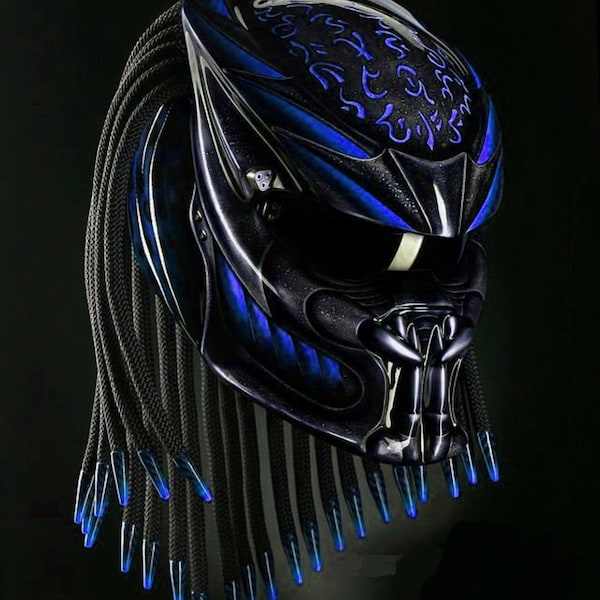 Blue Predator Helmet - Etsy