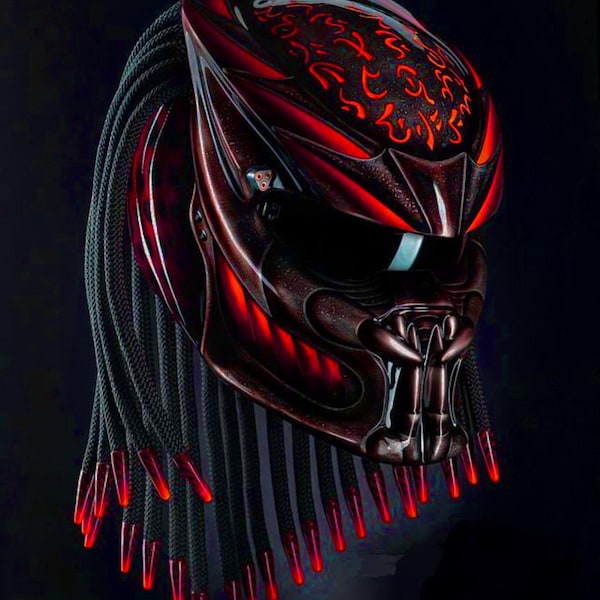 Predator Motorcycle Helmet - Etsy