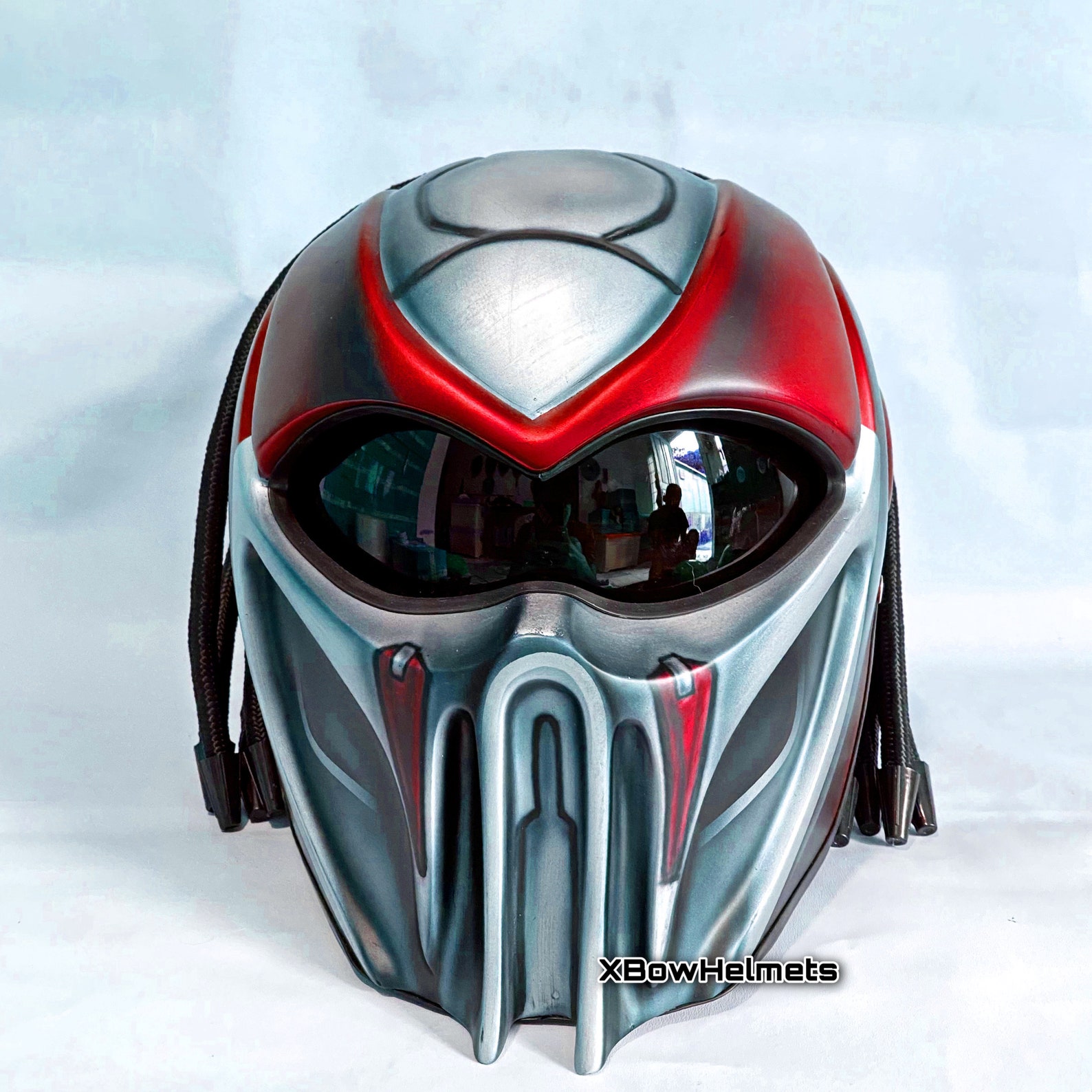 New Arrival Cyborg Ninja Mortal Kombat Motorcycle Helmet Red - Etsy