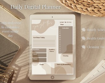 Daily Digital Planner | Printable Planner | iPad Planner | Goodnotes ...