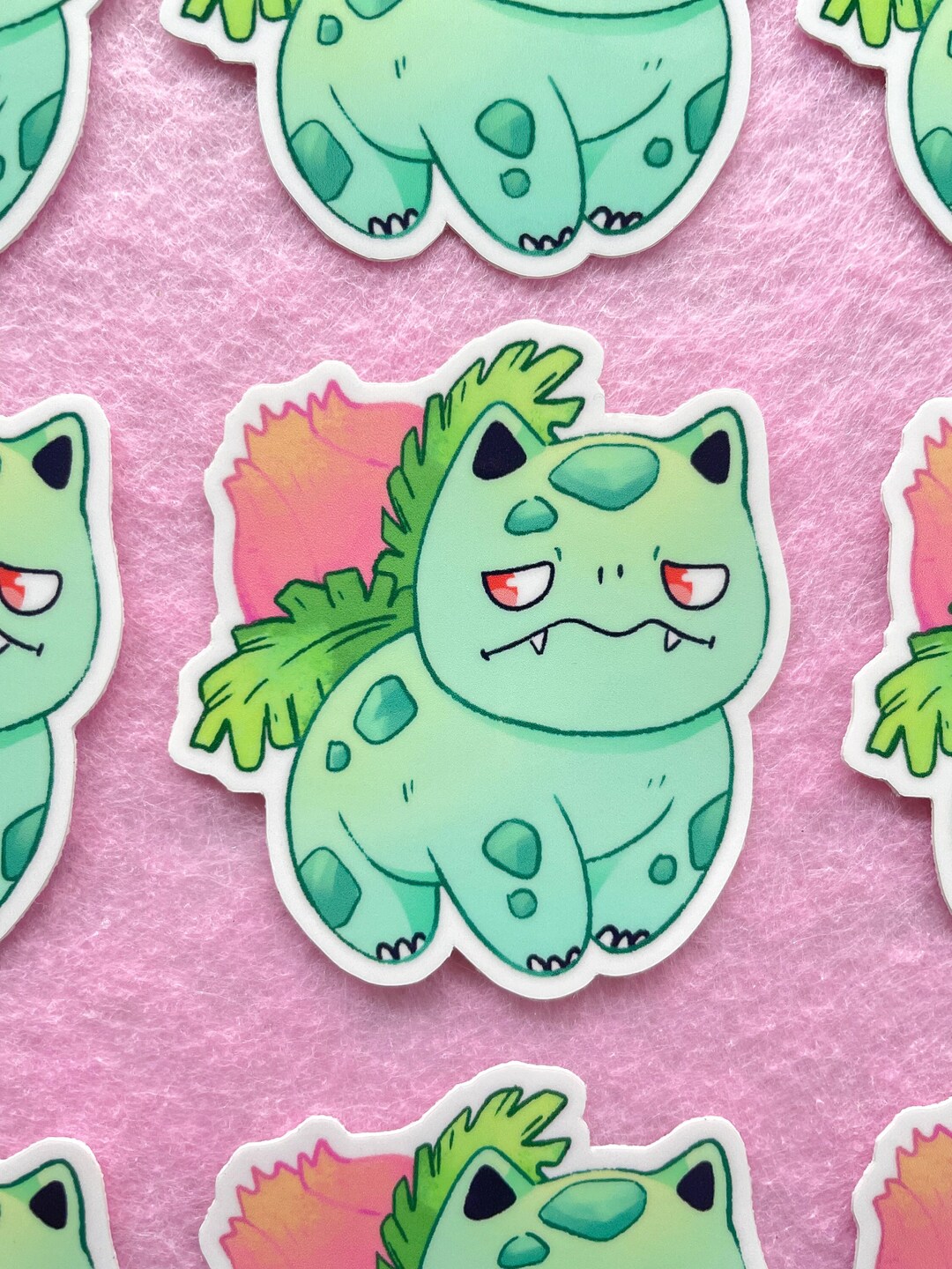 Ivysaur Sticker, Pokemon Ivysaur Vinyl Decal, Cute Grass-type Pokemon ...