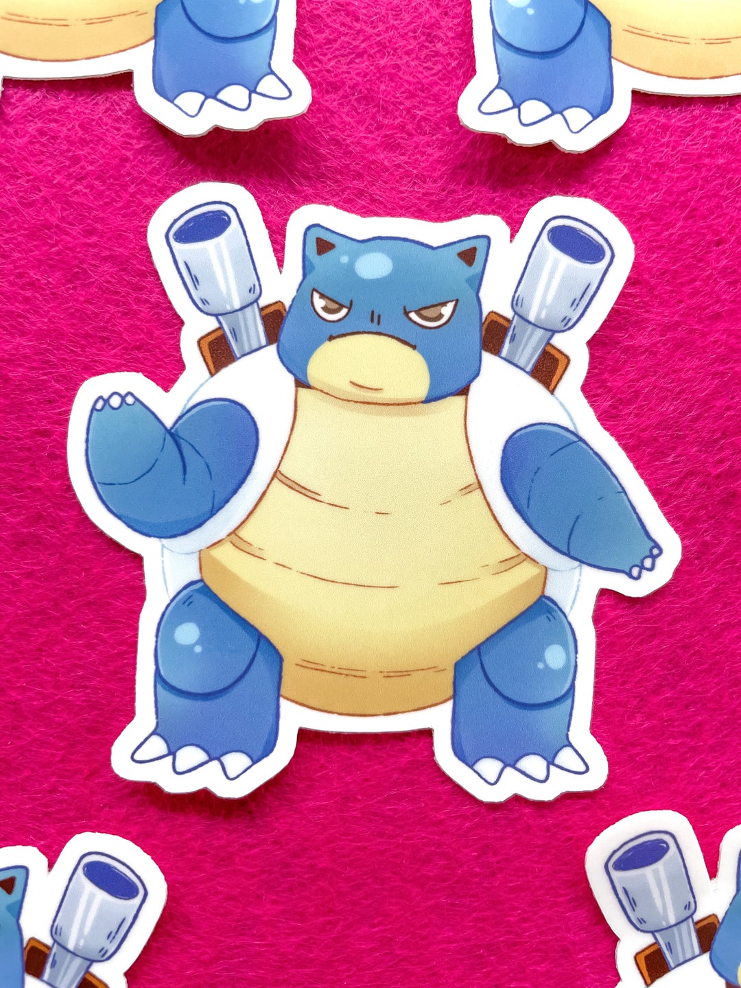 Blastoise Sticker, Pokemon Vinyl Decal, Water-type Pokemon Decal ...