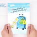 Printable Birthday Card for Travel Buddy Watercolor Design Greeting ...