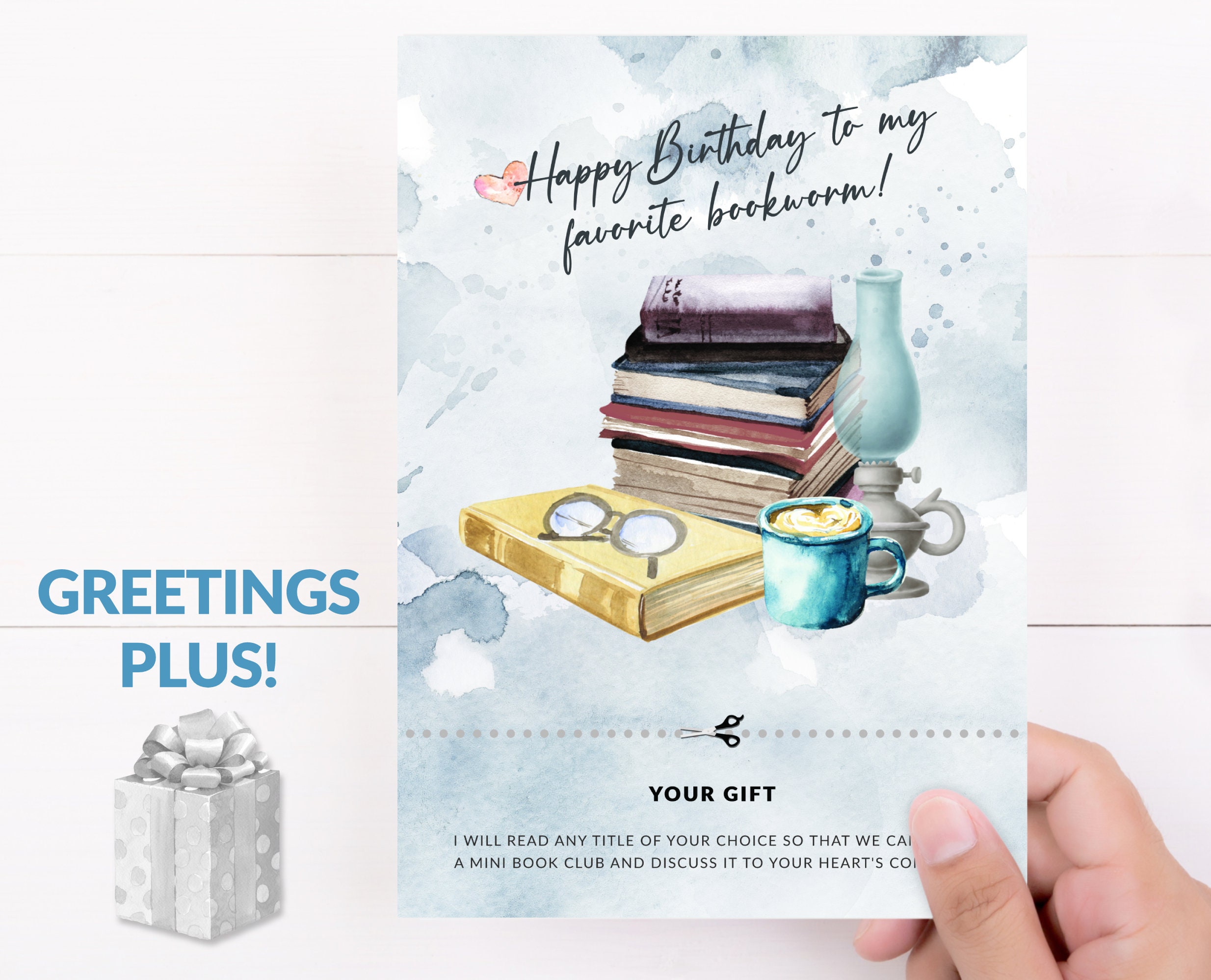 Printable Birthday Card for A Bookworm | Gifts & Cards That Care ...