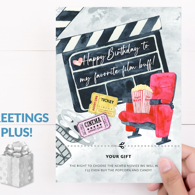 Movie Birthday Card - Etsy