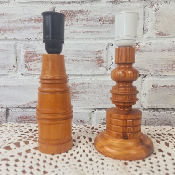Small Wood Lamp - Etsy