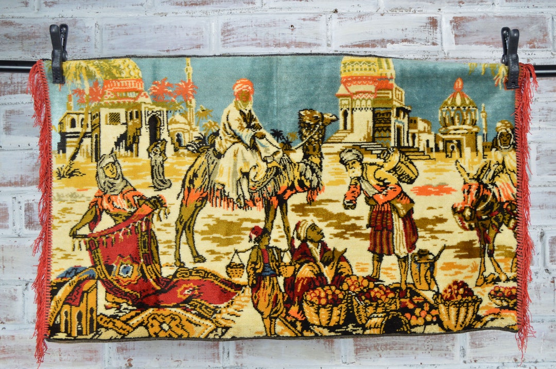 Vintage Tapestry Islamic Art Decor, Oriental Arabic Wall Decor Tapestry ...