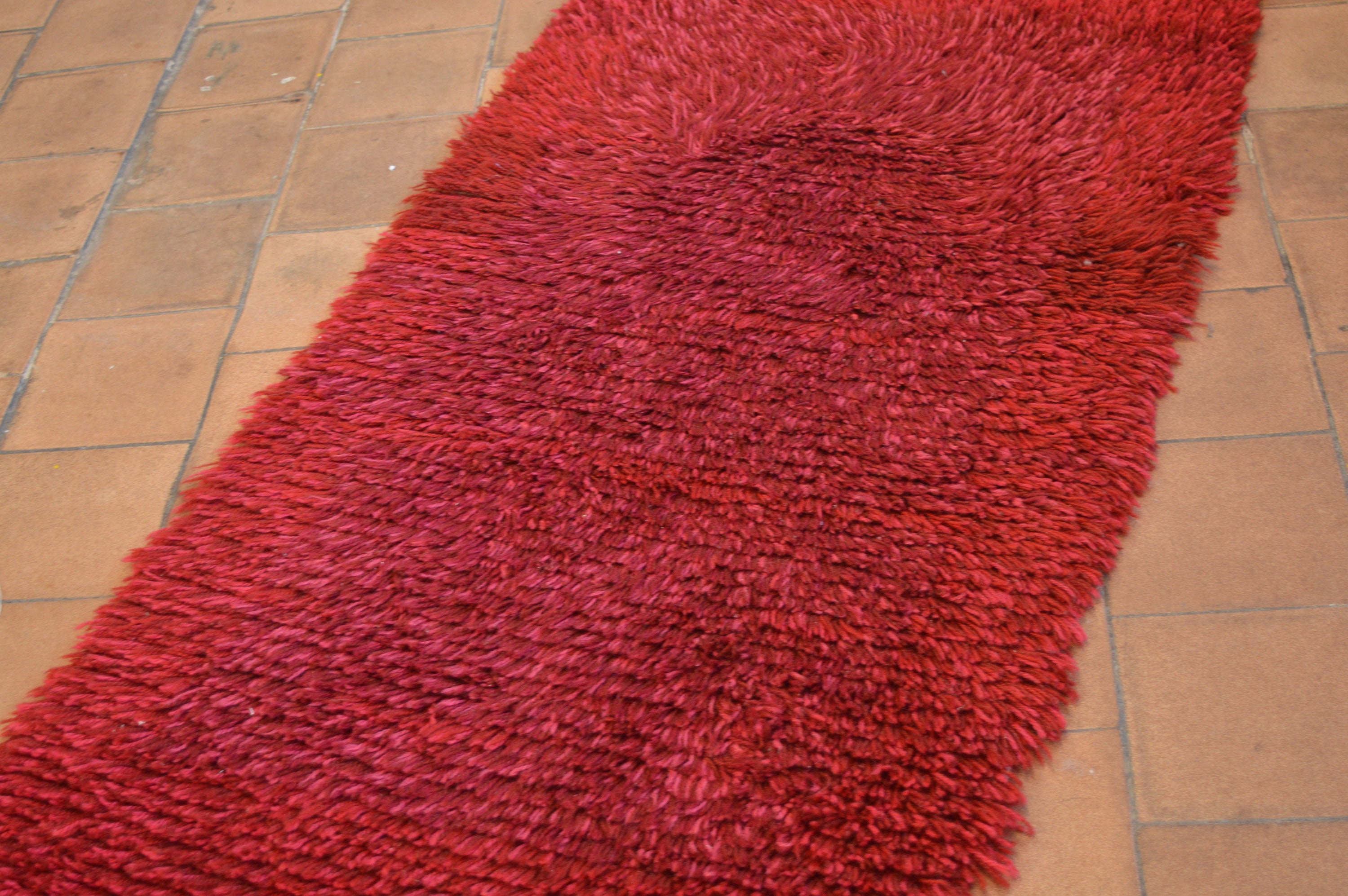 Authentic Swedish Rya Rug Modern Scandinavian Carpet, Mid-century ...