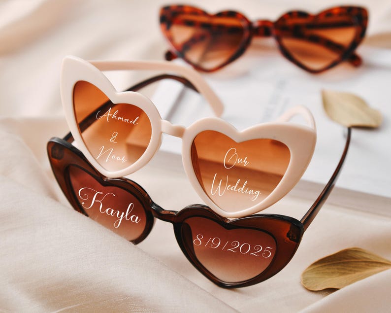 Heart-shaped Shades With Personal Touch: Unforgettable Bridal Party ...