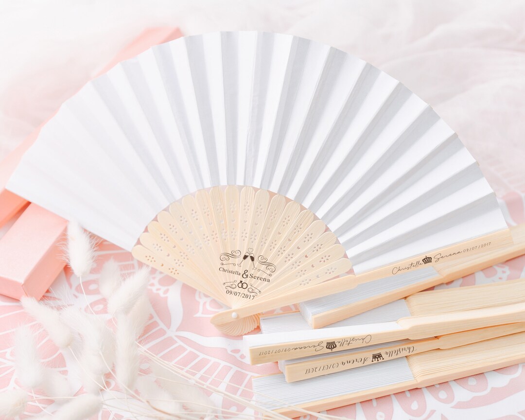Elegant White Lace Hand Fan Perfect Wedding Favors and Bridesmaid Gifts ...