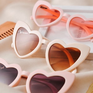 Heart-shaped Shades With Personal Touch: Unforgettable Bridal Party ...