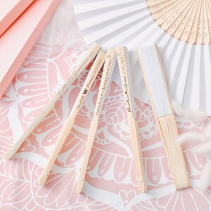 Elegant White Lace Hand Fan Perfect Wedding Favors and Bridesmaid Gifts ...