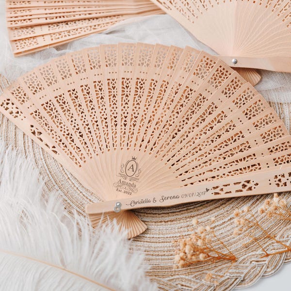 Wedding Hand Fans - Etsy