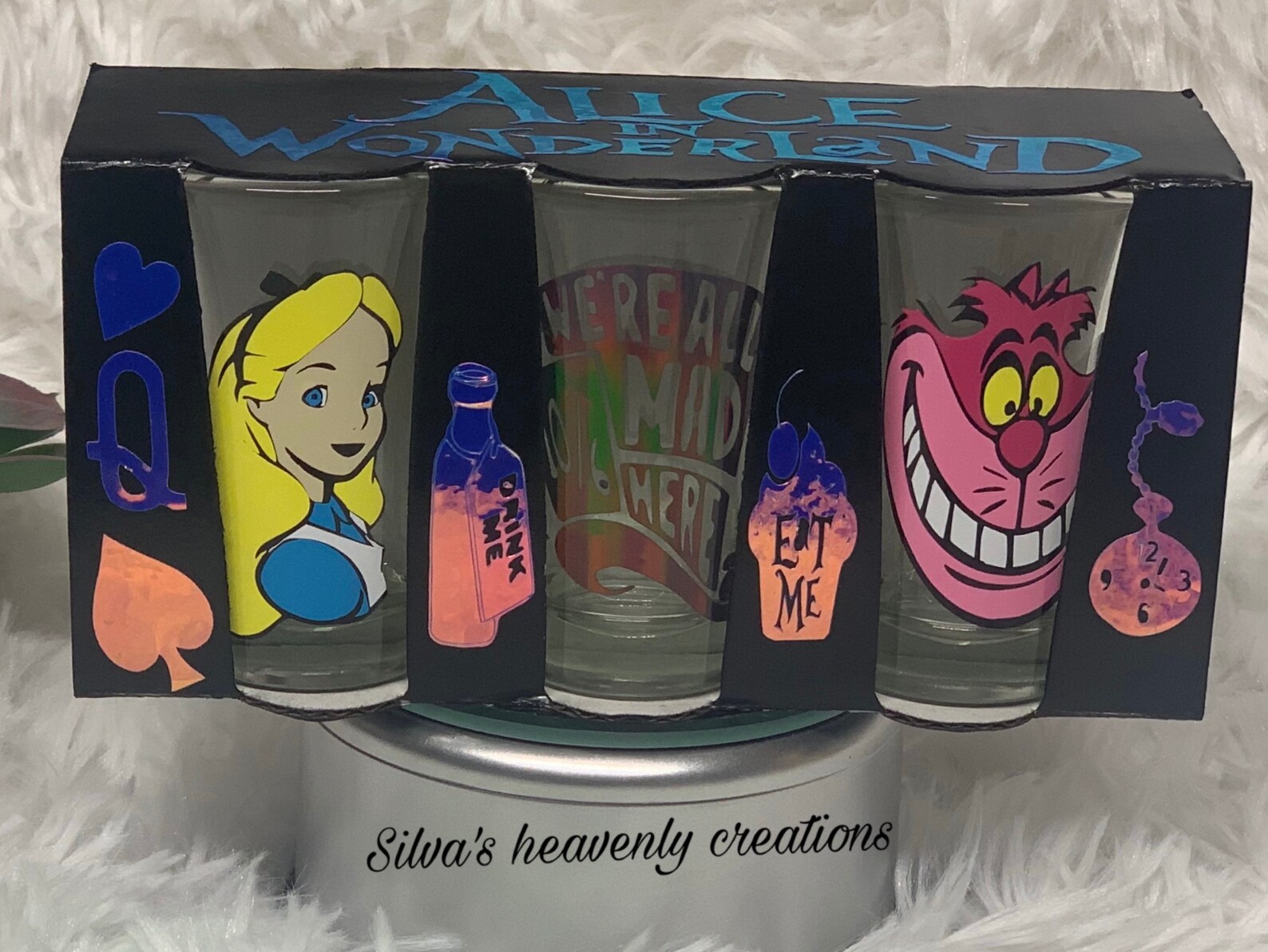 Alice in Wonderland Shot Glasses/ Party Favors / Gifts / Birthday ...